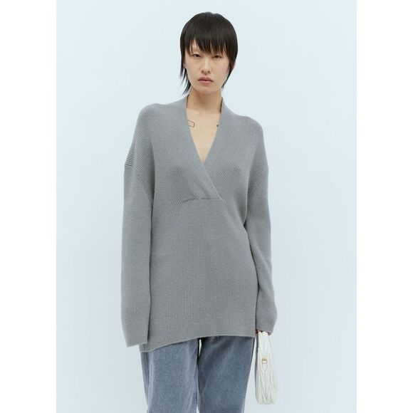 Toteme | Sweaters | Toteme Overlapped V Neck Knit Sweater | Poshmark